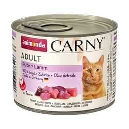 animonda Carny Adult Pute + Lamm Katzen-Nassfutter getreidefrei 6x200g