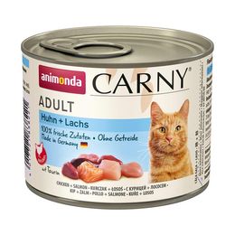 animonda Carny Adult Huhn + Lachs Katzen-Nassfutter getreidefrei 6x200g