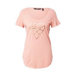 V&eacute;ro Moda Vero Moda T-Shirt 'LUA' Damen Gr&ouml;&szlig;e XXL gold / rosa