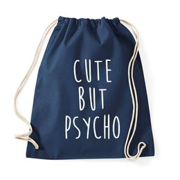 Youth Designz Turnbeutel Cute But Psycho Baumwoll Tasche Turnbeutel