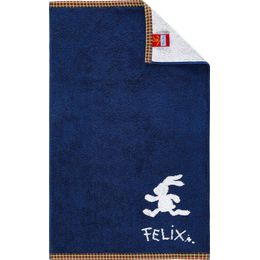 Dyckhoff Duschtuch Hase Felix, Walkfrottier (1-St), 100 % Baumwolle, blau