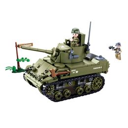 SLUBAN WWII Leichter All. Panzer Bausteine Set M38-B0856 (Sale)