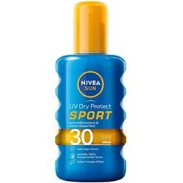 Nivea Sonnenpflege Sonnenschutz UV Dry Protect Sport Transparent LSF 30