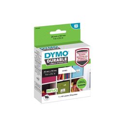 Dymo Original LabelWriter Hochleistungs-Etiketten | 25 mm x 54 mm | weißes Kunststoff-Etikett | Rolle mit 160 Etiketten | für LabelWriter-Beschriftungsgerät
