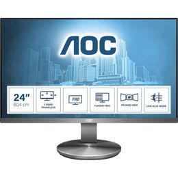 AOC I2490VXQ LCD-Monitor (61 cm/24 ", 1920 x 1080 px, Full HD, 4 ms Reaktionszeit, 60 Hz, IPS), schwarz|silberfarben