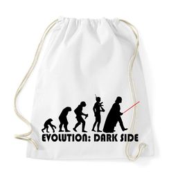 Youth Designz Turnbeutel Evolution Dark Side Baumwoll Tasche Turnbeutel