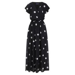 HotSquash Kleid Damen Größe 48 schwarz / weiß Winterkleid