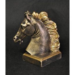 JVmoebel Skulptur Design Figur Statue Pferd Pferde Büste Skulptur Figuren Statuen 3804