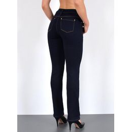 ESRA Straight-Jeans G600 High Waist Straight Fit Jeans Damen