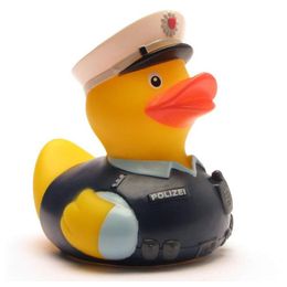 Duckshop Badespielzeug Polizist Quietscheente