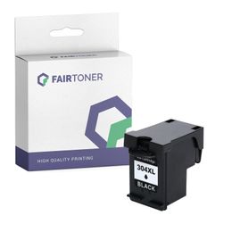 FairToner Kompatibel für HP DeskJet 2600 (N9K08AE / 304XL) Druckerpatrone Schwarz