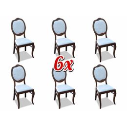 JVmoebel Stuhl, Gruppe Sitz Holz Garnituren Lehnstühle 6x Sets Lehn Stuhl Set Garnitur Stühle