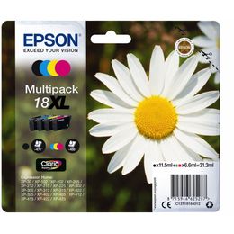 Epson 4 Epson Druckerpatronen Tinte 18 XL BK / C / M / Y Multipack Tintenpatrone