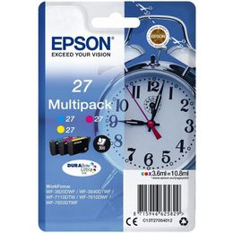 Epson 3 Epson Druckerpatronen Tinte 27 T2705 C / M / Y Multipack Tintenpatrone