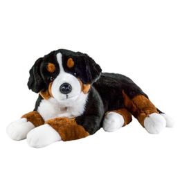 Teddys Rothenburg Kuscheltier Berner Sennenhund groß liegend schwarz/braun/weiß 90 cm Plüschhund Plüschbernersennenhund