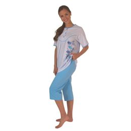 Consult-Tex Capri-Pyjama Damen Capri Schlafanzug Pyjama DF441 (Spar-Set