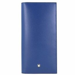 Montblanc Meisterstück Geldbörse Leder 8,5 cm blue