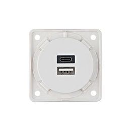 Berker Wandsteckdose INTEGRO 1x USB B&uuml;ndige Montage 3.6A 230V Weiss - 926202509
