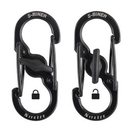 Nite Ize S-Biner Micro Lock 2er Pack schwarz