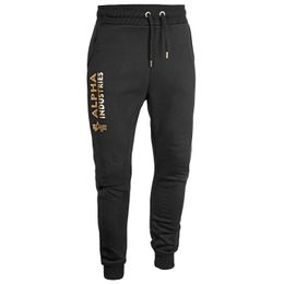 Alpha Industries Basic Jogger AI (Sale) black/yellow gold, Gr&ouml;&szlig;e S