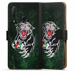 DeinDesign Handyhülle Fanartikel Augsburger Panther Eishockey Augsburger Panther Logo Grunge, Huawei Honor 20 Lite Hülle Handy Flip Case Wallet Cover