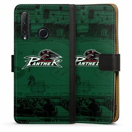 DeinDesign Handyhülle Logo Augsburger Panther Offizielles Lizenzprodukt, Huawei Honor 20 Lite Hülle Handy Flip Case Wallet Cover, schwarz