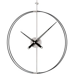 AMS Wanduhr W9656, silberfarben