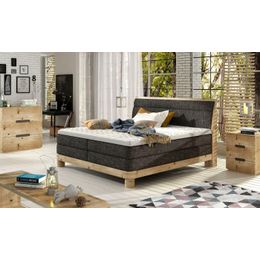 JVmoebel Bett, Moderne Luxus Betten Polster Leder Textil Boxspringbett Schlafzimmer