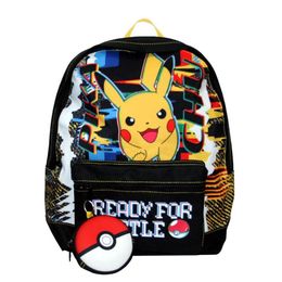 POKÉMON Kinderrucksack Schul-Rucksack Pikachu schwarz 40 x 32 x 15 cm Pokemon Tasche
