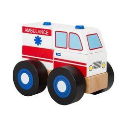 Small Foot Steckspielzeug Konstruktionsfahrzeug Krankenwagen