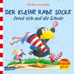 Maxi Pixi 315: VE 5 Rabe Socke freut sich auf die Schule (5 Exemplare) - Nele Moost,