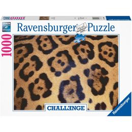 Ravensburger Puzzle Challenge, Animal Print, 1000 Puzzleteile, Made in Germany, FSC® - schützt Wald - weltweit, braun