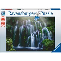 Ravensburger Puzzle Wasserfall auf Bali, 3000 Puzzleteile, Made in Germany, FSC® - schützt Wald - weltweit, grün