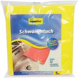 aqua-line aqualine® Schwammtücher Baumwolle 95 °C waschbar, 5 St.