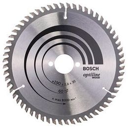 Bosch Optiline Wood Kreissägeblatt 190,0 mm, 60 Zähne
