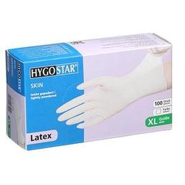 Hygostar unisex Einmalhandschuhe SKIN weiß Größe XL 100 St.