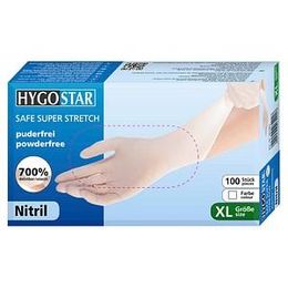 Hygostar unisex Einmalhandschuhe SAFE SUPER STRETCH weiß Größe XL 100 St.