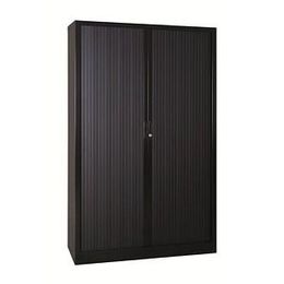 Gürkan Gürkan Rollladenschrank schwarz 4 Fachböden 120,0 x 46,0 x 195,0 cm