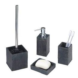 Wenko Badaccessoires-Set Slate Rock dunkelgrau