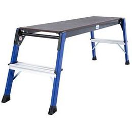 Krause Arbeitsplattform MONTO StepTop blau 2 Stufen, H: 110,0 cm