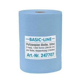 Neutral 2 Putztuchrolle Basic-Line 2-lagig blau, 1.000 Blätter