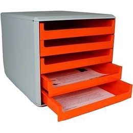 M&M M&M Schubladenbox orange 30050959, DIN A4 mit 5 Schubladen
