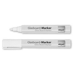 Sigel artverum® Kreidemarker weiß 2,0 - 3,0 mm, 2 St.