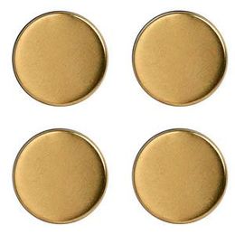 4 zeller Magnete gold Ø 2,3 x 0,9 cm