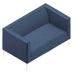 Quadrifoglio 2-Sitzer Sofa Arte blau weiß Stoff