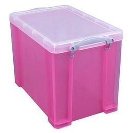 Really Useful Box Aufbewahrungsbox 19,0 l transparent, pink 39,5 x 25,5 x 29,0 cm