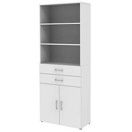 Röhr-Bush röhr Regalschrank direct.office, 859W691000 weiß 80,0 x 34,4 x 212,5 cm