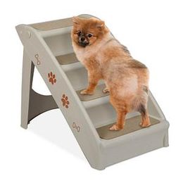 Relaxdays Hundetreppe grau 39,0 x 61,0 x 49,0 cm