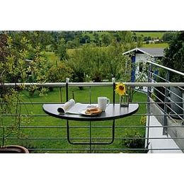Best Butler Balkonhängetisch Kunststoff anthrazit 100,0 x 50,0 x 8,0 cm