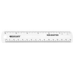 Westcott Lineal 15,0 cm, transparent